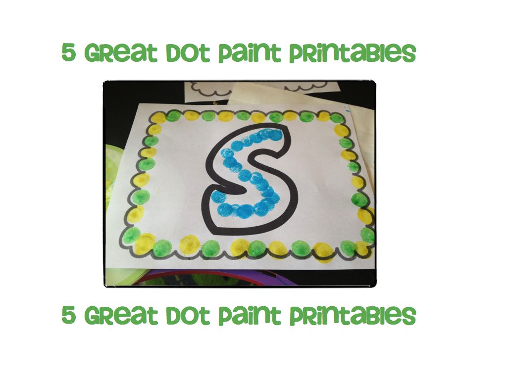My 5 Favorite Dot Paint Activities - The Mommy Teacher