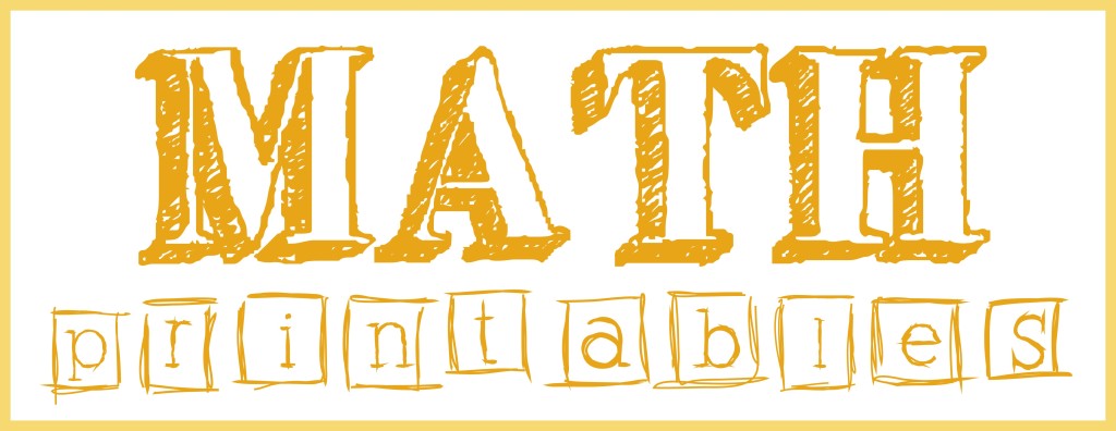 Math Printables - The Mommy Teacher
